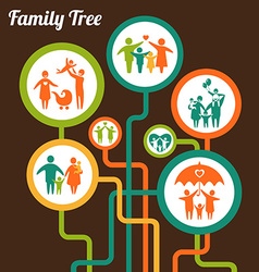 Family abstract tree Royalty Free Vector Image