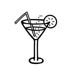 White lady cocktail Royalty Free Vector Image - VectorStock