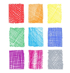 Collection ink hand drawn hatch texture Royalty Free Vector