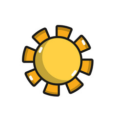 Hot weather and summer day Royalty Free Vector Image - VectorStock