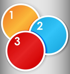 Round paper label on balloons Royalty Free Vector Image