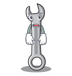 Finger spanner character cartoon style Royalty Free Vector