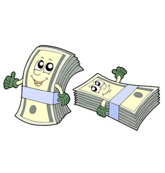 Cute bank thief Royalty Free Vector Image - VectorStock