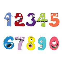 Comic bubble numbers Royalty Free Vector Image