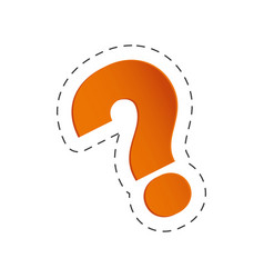 Cartoon question mark and speech bubble Royalty Free Vector