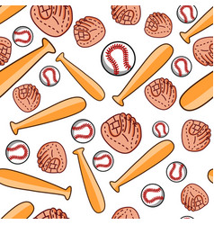 Seamless sports pattern Royalty Free Vector Image
