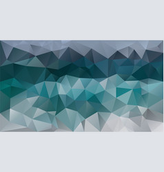 Blue green emerald polygon triangular pattern Vector Image