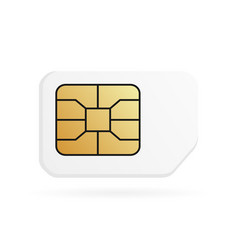 Aruba mobile phone sim card with flag Royalty Free Vector
