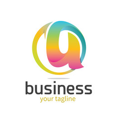 Letter u point logo Royalty Free Vector Image - VectorStock