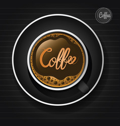 Coffee cap Royalty Free Vector Image - VectorStock