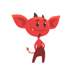 Cute rabbit cartoon standing on white background Vector Image