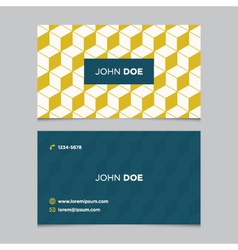 Business card pattern yellow 03 Royalty Free Vector Image