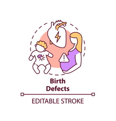 Pregnancy and birth infographics icon set Vector Image