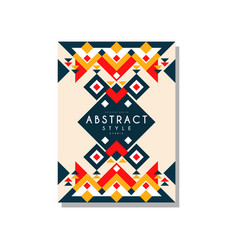Collection of card templates with ethnic patterns Vector Image