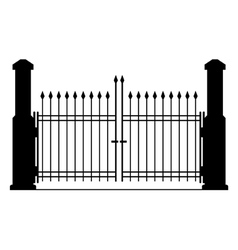 Gate silhouette Royalty Free Vector Image - VectorStock