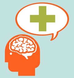 Positive and negative thinking cartoon Royalty Free Vector