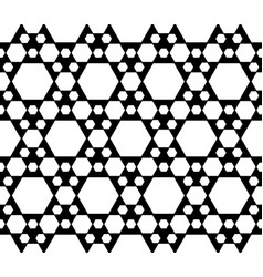 Monochrome seamless mesh pattern black white Vector Image