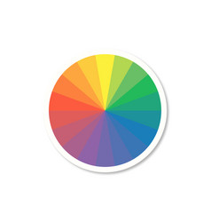 Color theory template with circle Royalty Free Vector Image