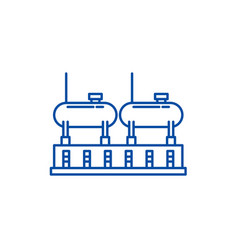 Physics and chemistry line icon concept Royalty Free Vector