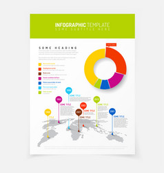 Police service flat infographic poster Royalty Free Vector