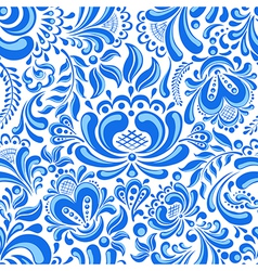 Traditional russian gzhel ornament Royalty Free Vector Image