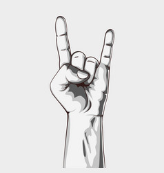 Hand in middle finger sign Royalty Free Vector Image