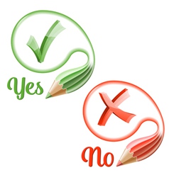 Check marks yes Royalty Free Vector Image - VectorStock