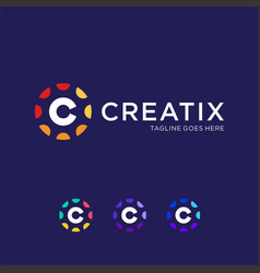 Pin dot logo design Royalty Free Vector Image - VectorStock