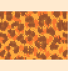 Leopard vaporwave violet pixel art style stains Vector Image