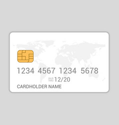 Credit card bank account statement template Vector Image