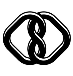 Celtic knot black white symbols Royalty Free Vector Image