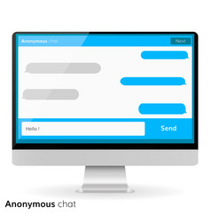 Message text box mobile phone screen Royalty Free Vector