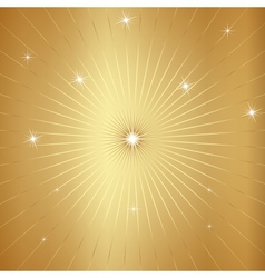 Gold sun rays light star flare glare sparkles Vector Image