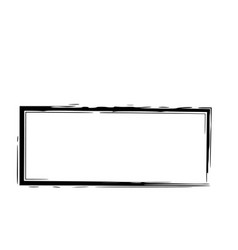 Graffiti rectangle grunge frame in blac Royalty Free Vector