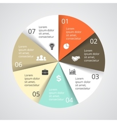 Timeline chart infographic design for data Vector Image