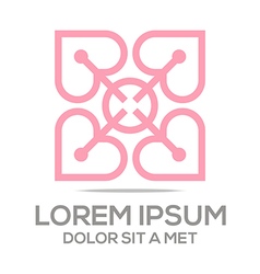 Icon infinity love couple Royalty Free Vector Image