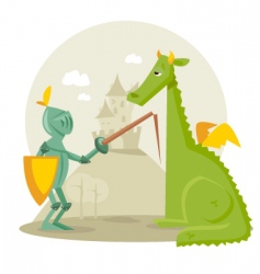 Dragon slayer vector by bangmok - Image #2105982 - VectorStock