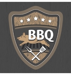 Barbecue emblem vector by fiftyfootelvis - Image #1014778 - VectorStock