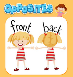 Little boy front and back Royalty Free Vector Image