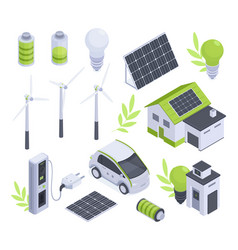 Realistic save eco energy template Royalty Free Vector Image
