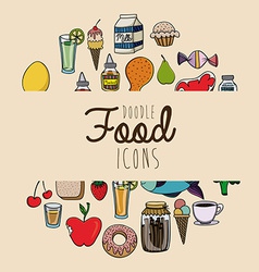 Black food icons Royalty Free Vector Image - VectorStock