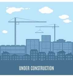 Under construction industrial template design Vector Image