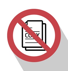 Do not copy text seal template Royalty Free Vector Image