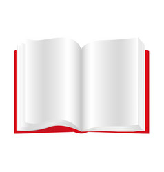Open book page Royalty Free Vector Image - VectorStock
