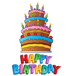 Happy birthday topic image 4 Royalty Free Vector Image