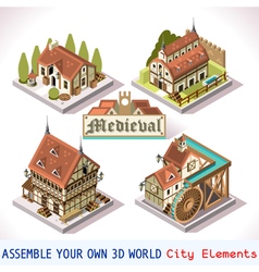 3d isometric tiles Royalty Free Vector Image - VectorStock