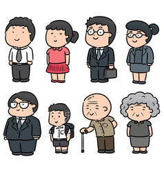 Set of people Royalty Free Vector Image - VectorStock