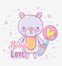 Baby love card Royalty Free Vector Image - VectorStock