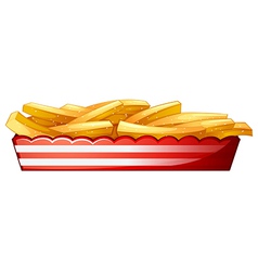 French fries roasted potato Royalty Free Vector Image