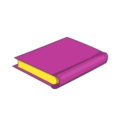 Pink book isometric icon Royalty Free Vector Image